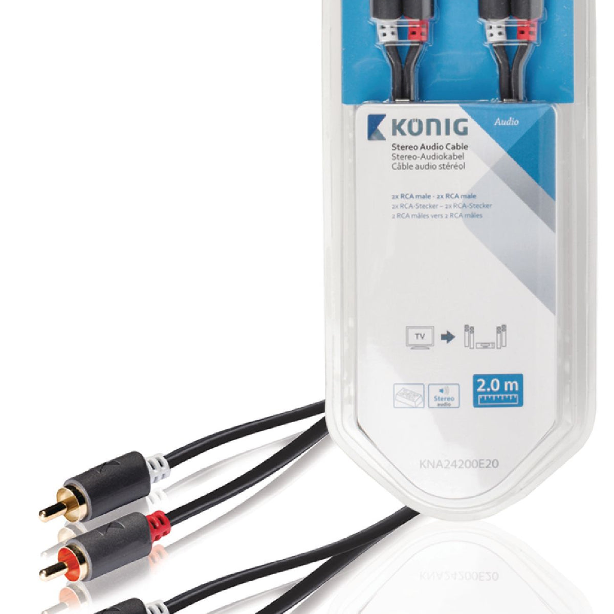 Various 2-channel RCA cable 2 m | Watersports4fun