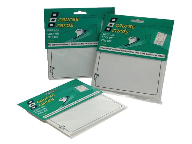 Set of 15 race and course cards write on | Watersports4fun.com